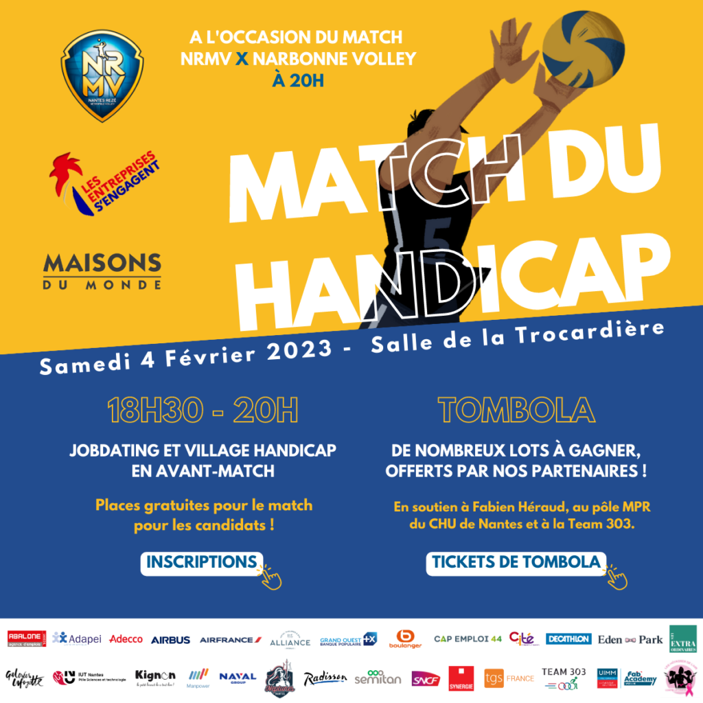 Le match du Handicap – 04 Février 2023 | Girpeh Pays de la Loire